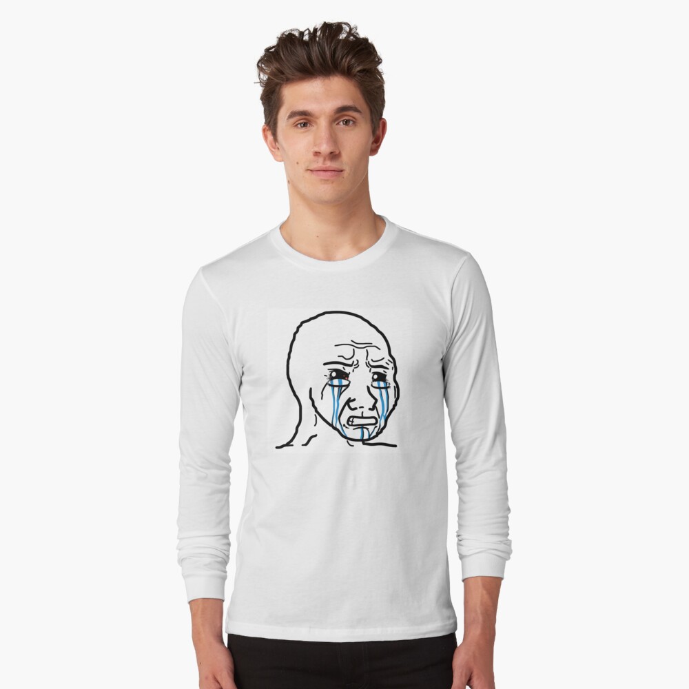 "Crying Wojak" Sticker for Sale by artvia | Redbubble