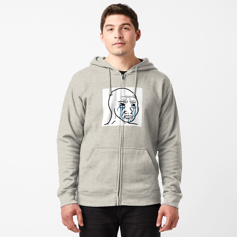 "Crying Wojak" Sticker for Sale by artvia | Redbubble