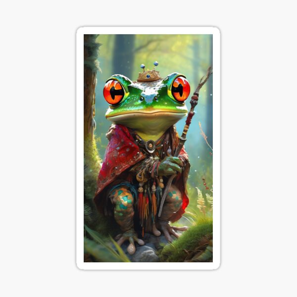 "frog shaman" Sticker for Sale by EuropeanPrints | Redbubble