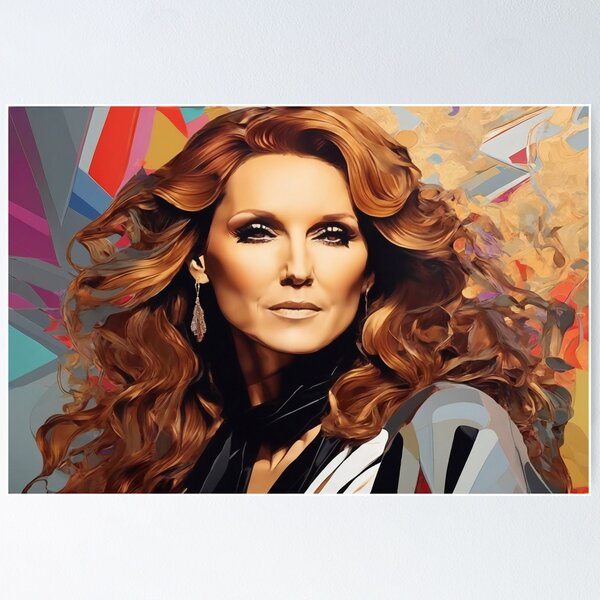 "Digital design of Céline Dion 1" Poster for Sale by Don-Marti | Redbubble