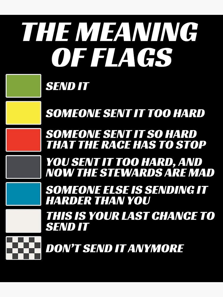 "The Meaning of Racing Flags, Just Gonna Send It, Race Flags, Karting ...