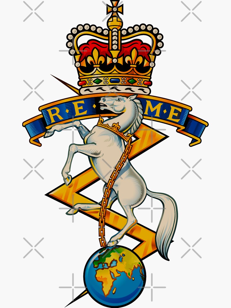 "REME badge (ROYAL ELECTRICAL MECHANICAL ENGINEERS) " Sticker for Sale ...