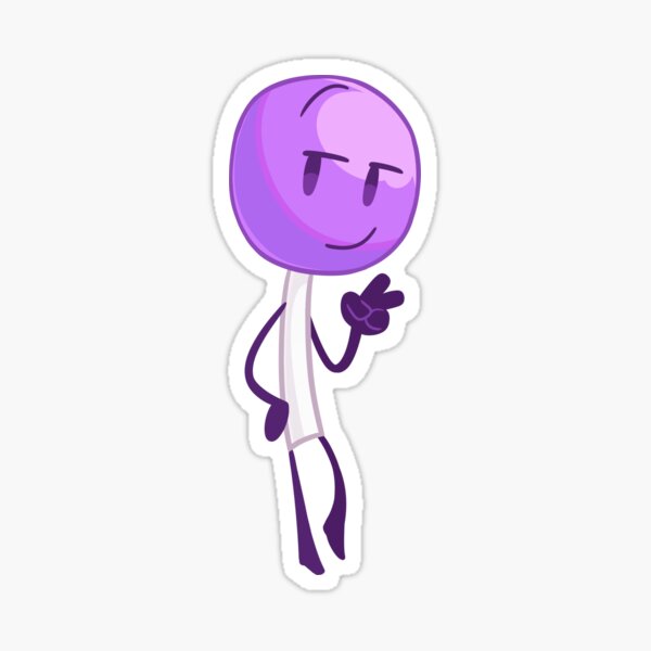 "Lollipop (Battle for BFDI)" Sticker for Sale by PuppyRelp | Redbubble