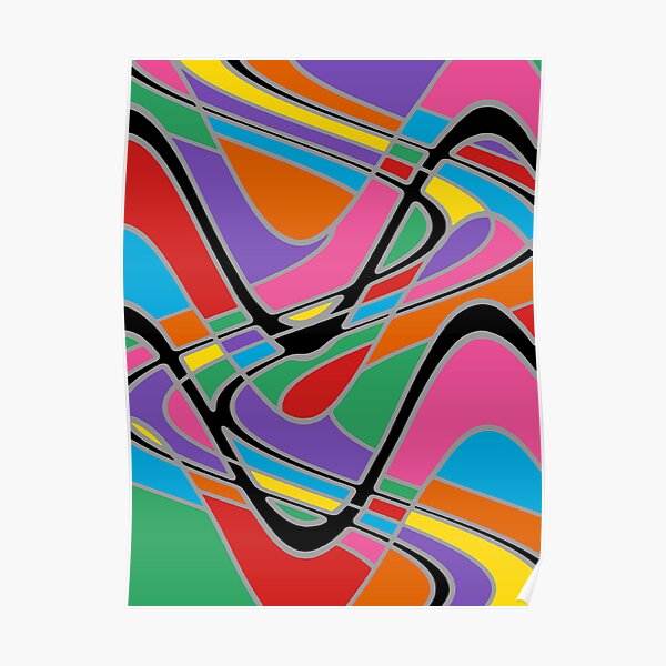 "Retro Art - Vivid Colour #22" Poster by sekodesigns | Redbubble