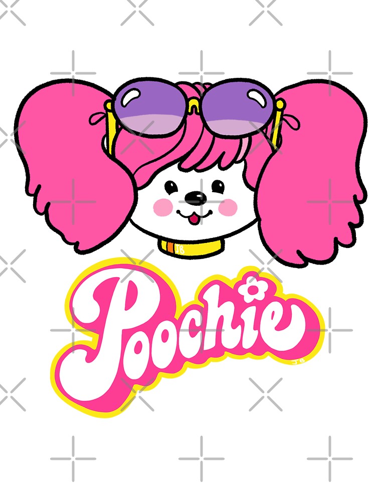 "Poochie Face - Retro 80s Pink Dog" Kids T-Shirt for Sale by ...