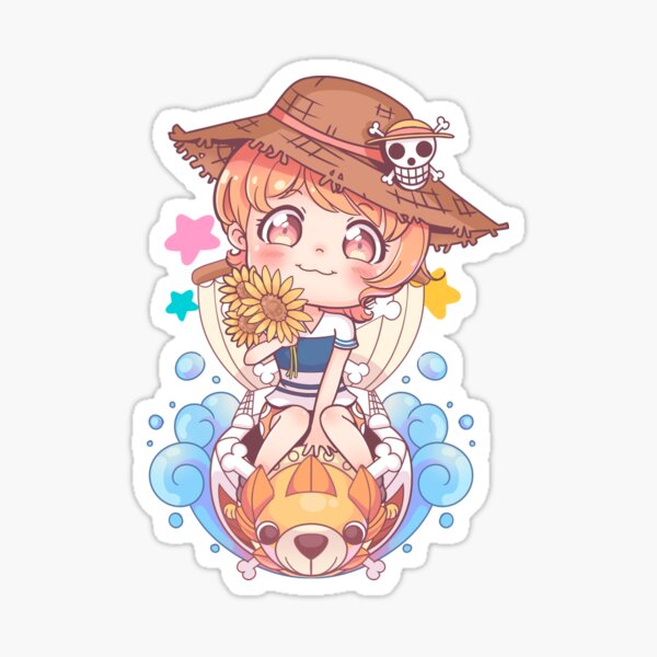 "Cute Chibi Anime Girl, Nami - One Piece" Sticker for Sale by mumeaw ...