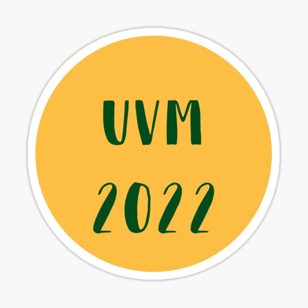 "uvm 2022" Sticker for Sale by clairekeanna | Redbubble