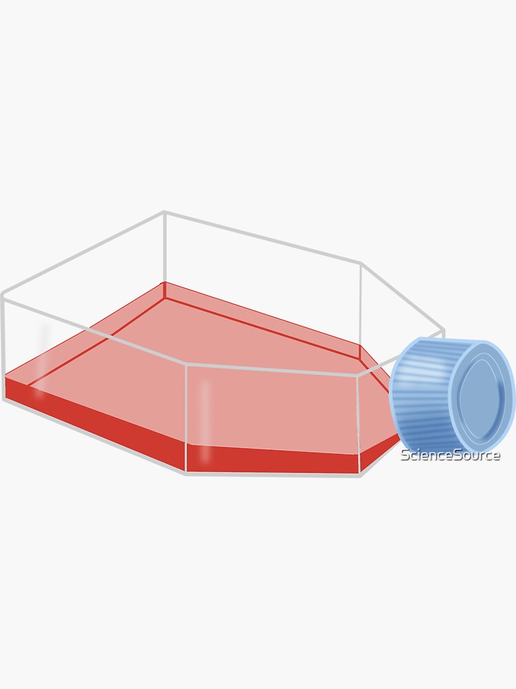 "Cell Culture Lab Flask" Sticker for Sale by ScienceSource | Redbubble