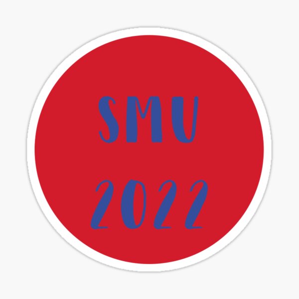"smu 2022" Sticker for Sale by clairekeanna | Redbubble