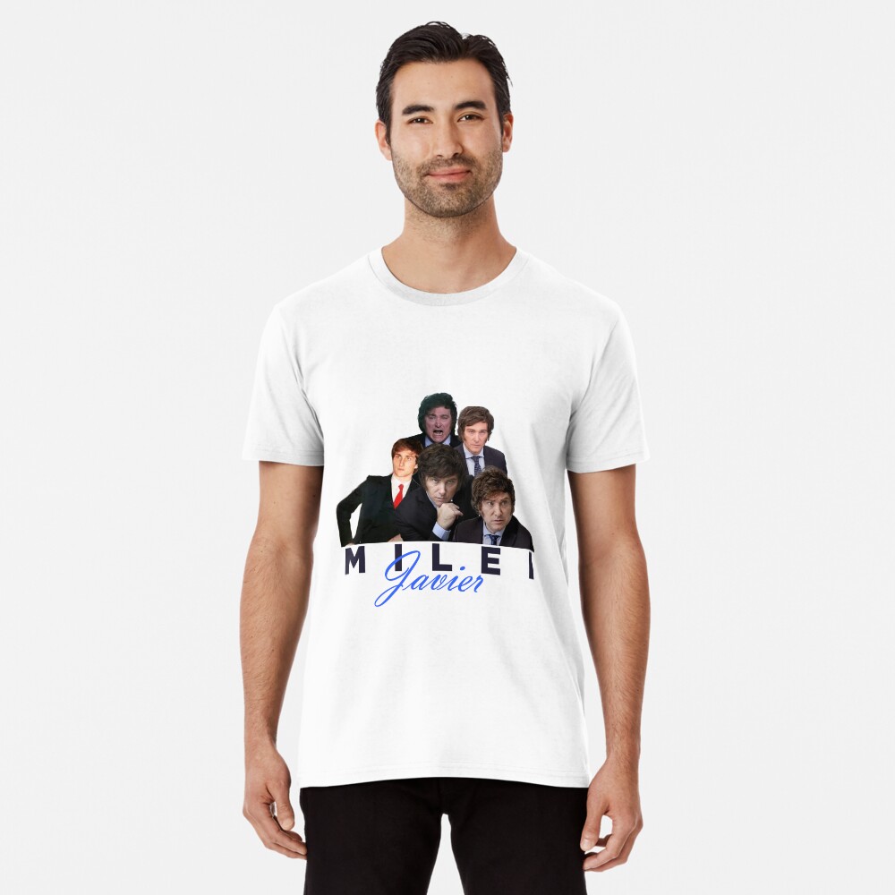 "Javier Milei Sticker" Sticker by DeSaings | Redbubble