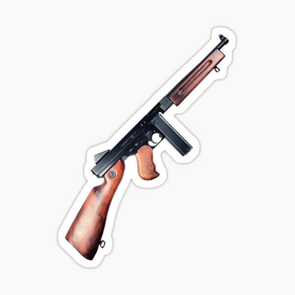 "Thompson M1A1" Sticker for Sale by Laffs-Creations | Redbubble