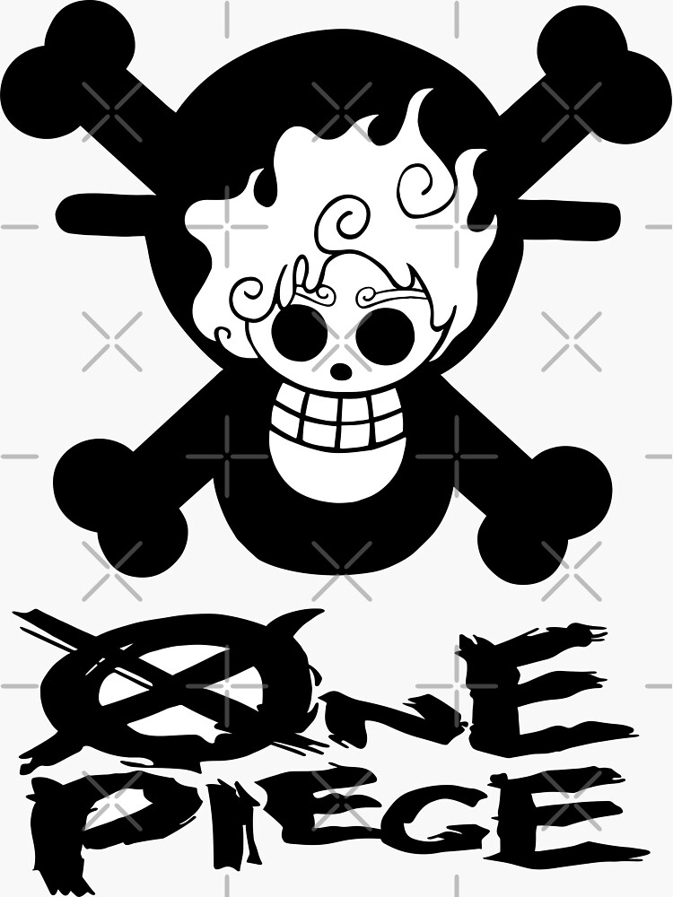 "One Piece Sticker - Luffy Gear 5" Sticker for Sale by SPBAIK | Redbubble