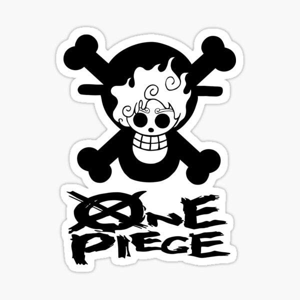 "One Piece Sticker - Luffy Gear 5" Sticker for Sale by SPBAIK | Redbubble