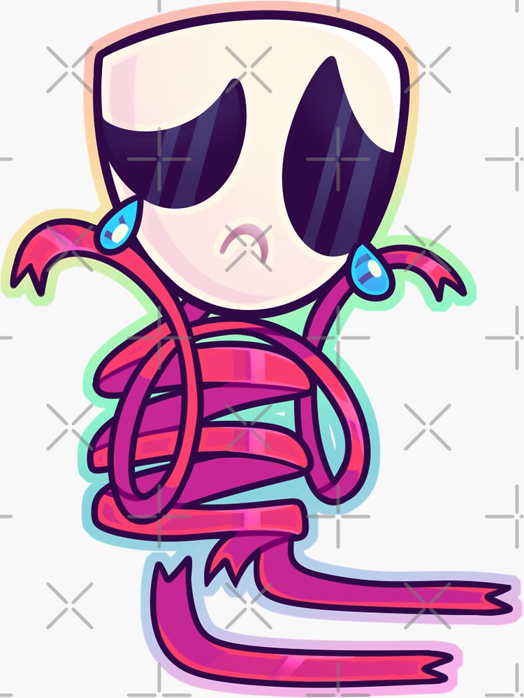 "Gangle The Amazing Digital Circus" Sticker by InkyTrash | Redbubble