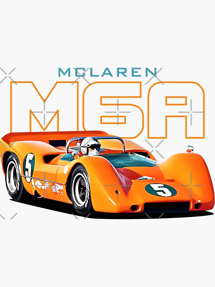 "Mclaren M6A Can Am Racing 1967 Classic style" Sticker for Sale by ...