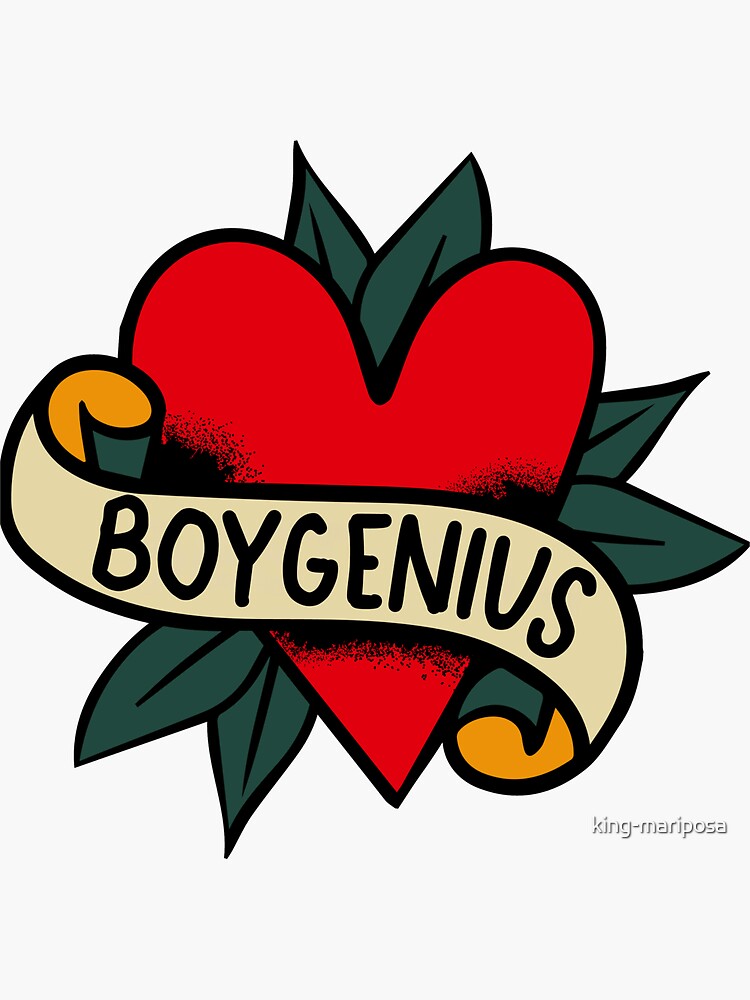 "Boygenius Tattoo" Sticker for Sale by king-mariposa | Redbubble