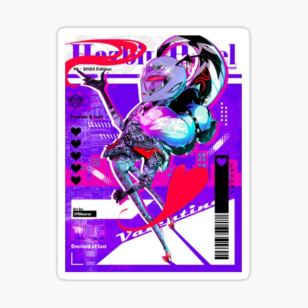 "Hazbin Valentino Magazine Cover" Sticker for Sale by CPRKaaroo | Redbubble