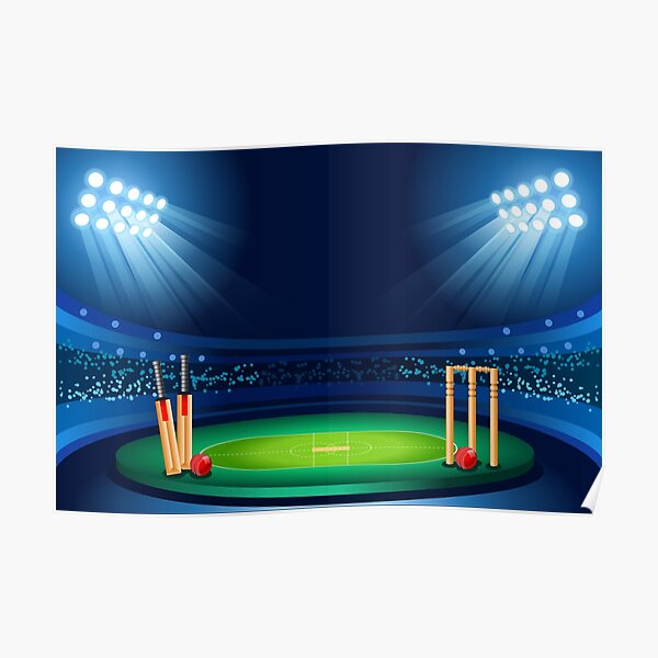 "Cricket Background Scoreboard" Poster for Sale by aurielaki | Redbubble