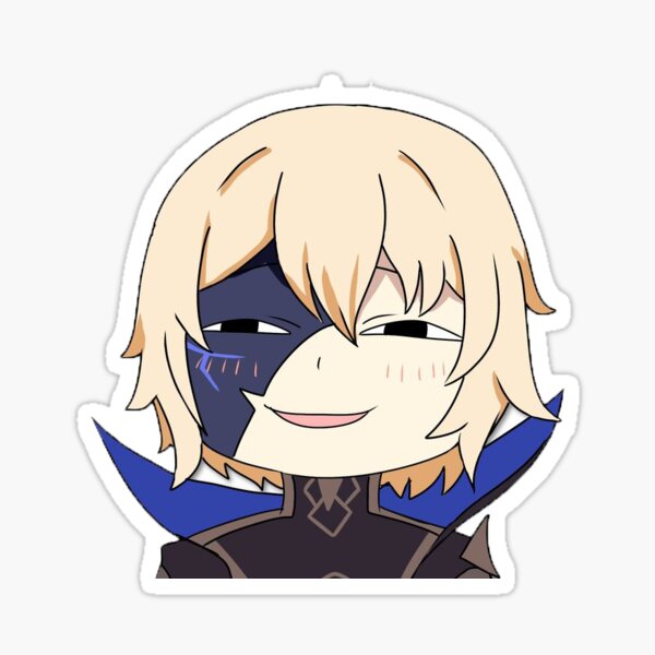 "Chibi Captain Dainsleif" Sticker for Sale by ElliFeels | Redbubble