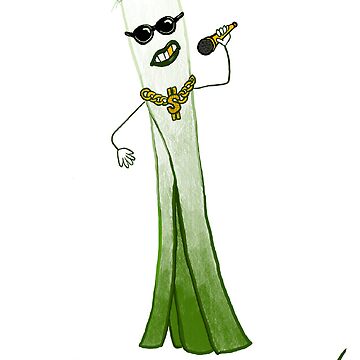 "Rapper + scallion = Rapscallion" Sticker for Sale by EM Rodero | Redbubble
