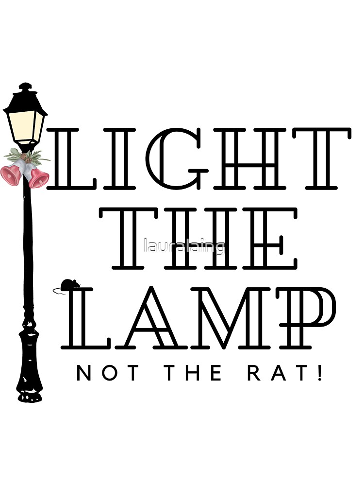 "Light the Lamp, Not the Rat" Sticker for Sale by lauralaing | Redbubble