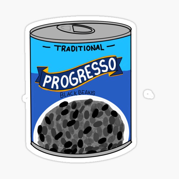 "Can of beans" Sticker for Sale by CraftyPages | Redbubble