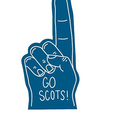 "Blue number 1 finger" Sticker for Sale by kelliegunter | Redbubble