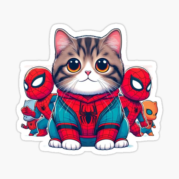 " the spider cat" Sticker for Sale by Maiollismshop | Redbubble