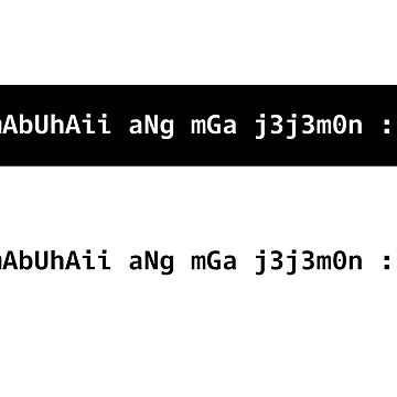 "Mabuhay ang mga jejemon (black and white pack)" Sticker for Sale by ...