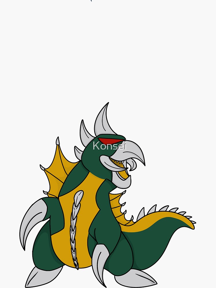 "1972 Gigan Chibi" Sticker for Sale by Konsei | Redbubble