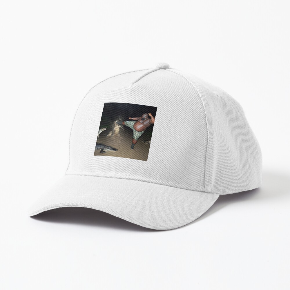 "Gumbo Slice Meme Fat Black Guy Kicking Alligator" Poster for Sale by ...