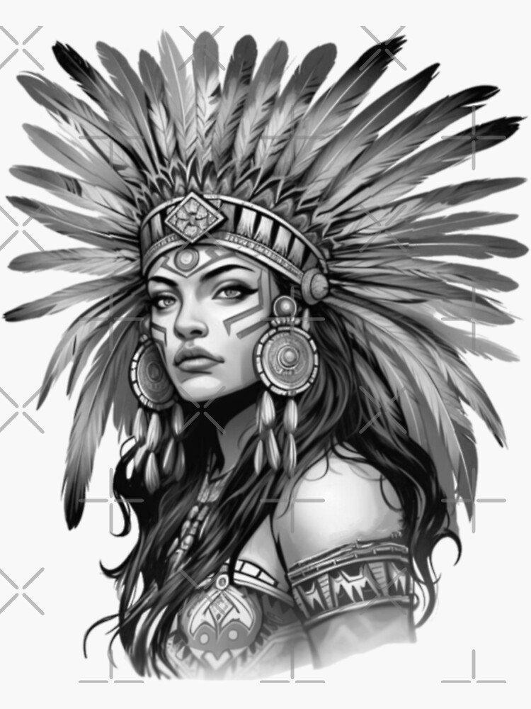 Aztec Girl Tattoo Chicano Art