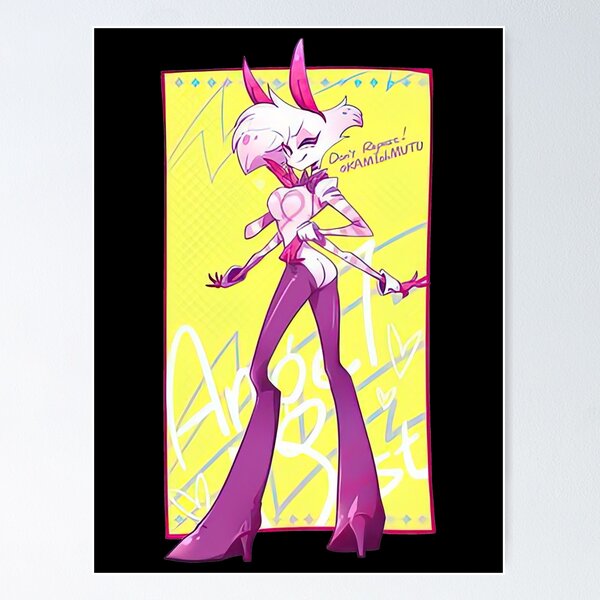 "angel dust hazbin hotel - art" Poster for Sale by Quorplix-art | Redbubble