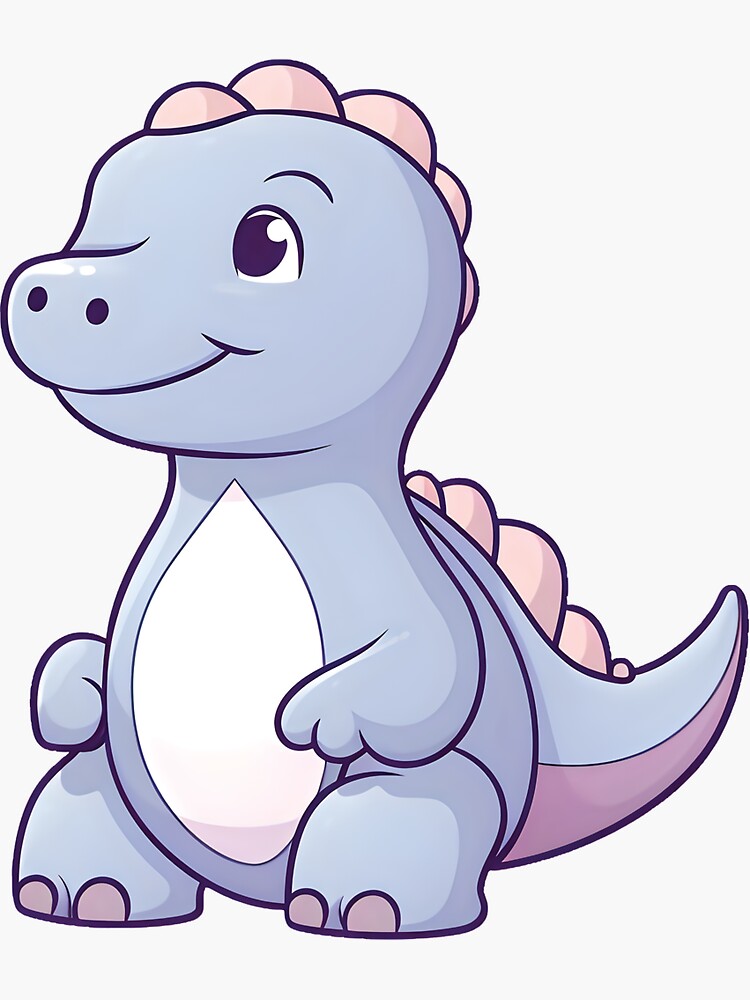 "Dino Cuties - Charming cartoon dinosaur" Sticker for Sale by ...