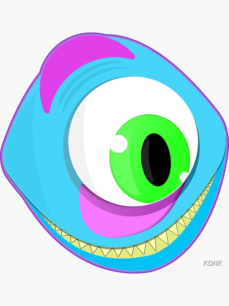 "Cute Cyclops " Sticker by KDNK | Redbubble