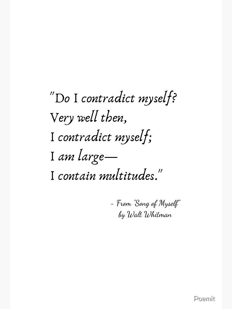 Walt Whitman Song Of Myself