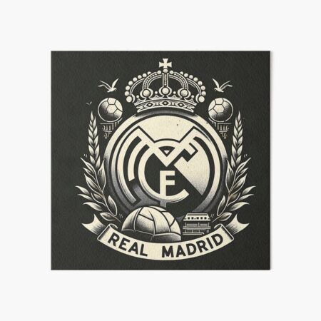 "VIntage Style Real Madrid Logo" Art Board Print for Sale by badazzl ...