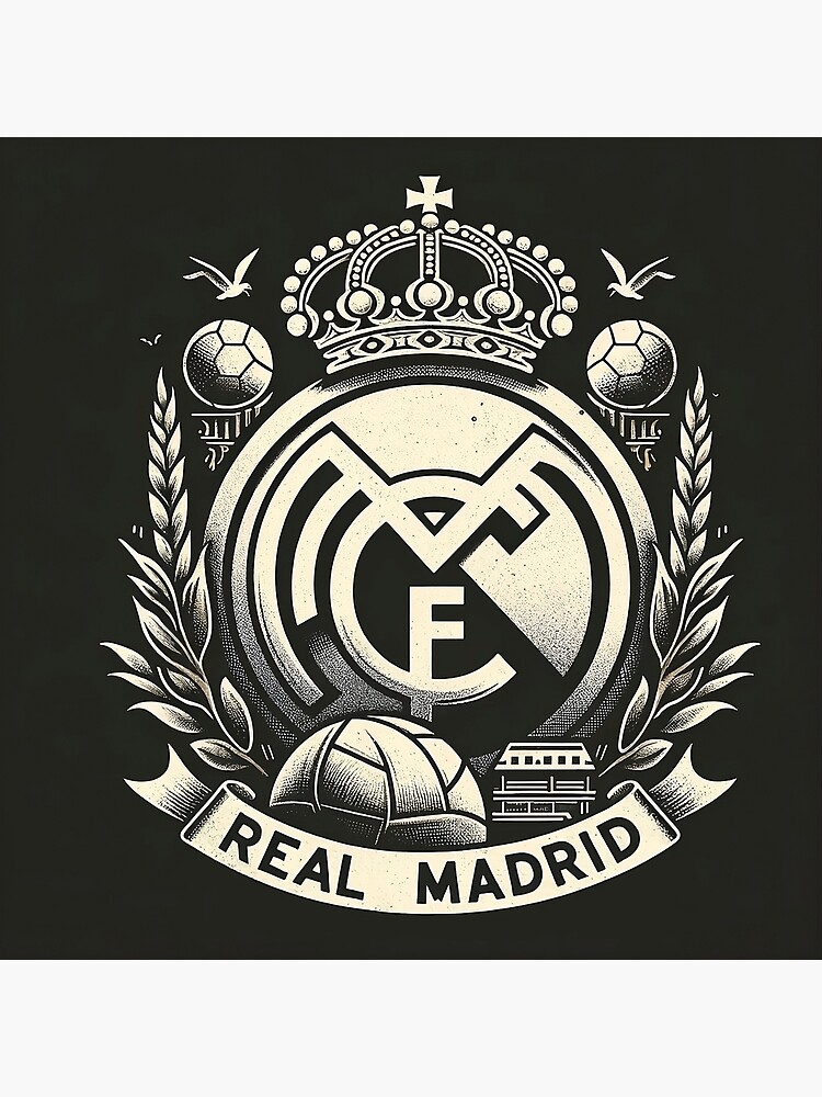 Real Madrid Logo Black And White