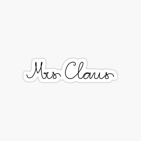 "Mrs Claus" Sticker by aliciakatharina | Redbubble