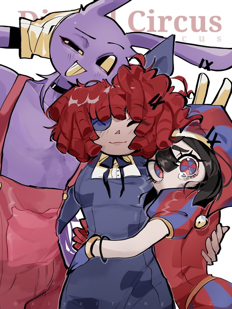 "Pomni and Ragatha and Jax from The amazing digital circus tv series" Sticker for Sale by ...