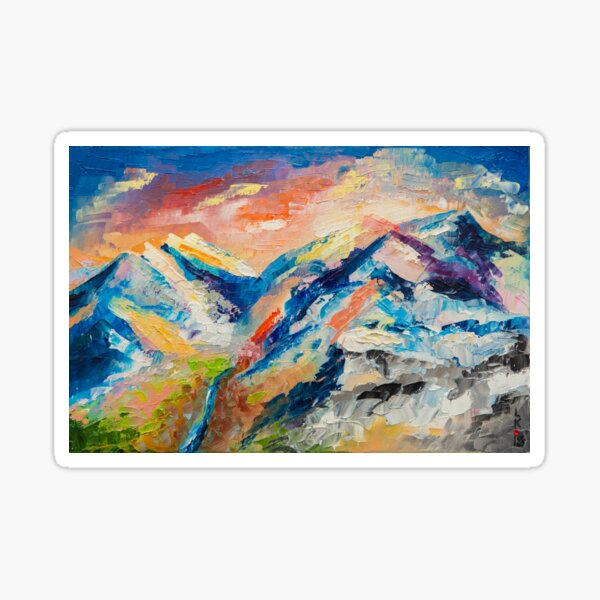 "HIMALAYAN LANDSCAPE" Sticker by VladDurniev | Redbubble