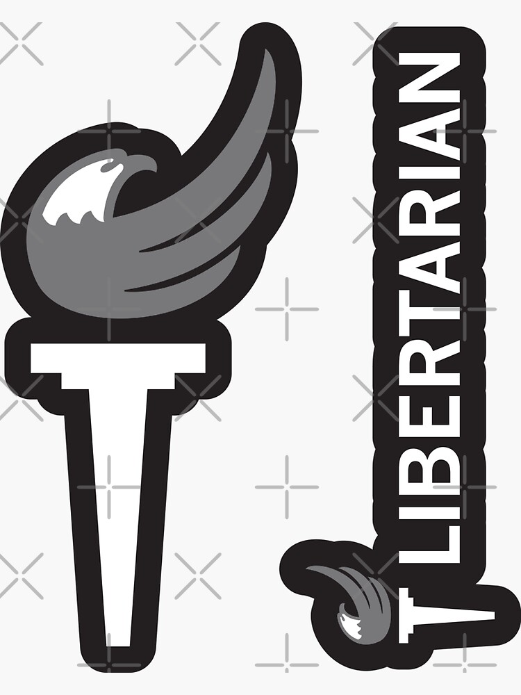 "Libertarian Torch Eagle Freedom Capitalism Gray and Black HD High ...