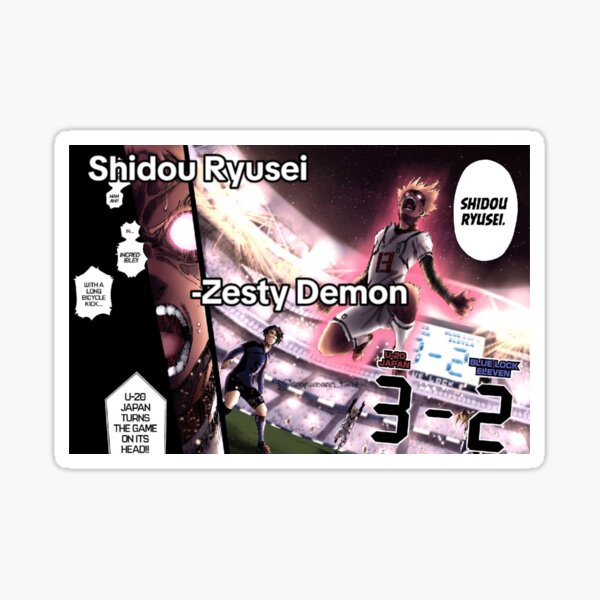 "Shidou ryusei blue lock" Sticker for Sale by sunwukong-sage | Redbubble