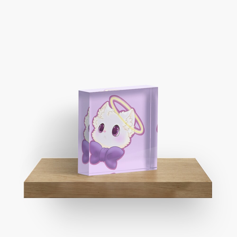 "Angel Cat" Sticker for Sale by ChocolateCrow | Redbubble