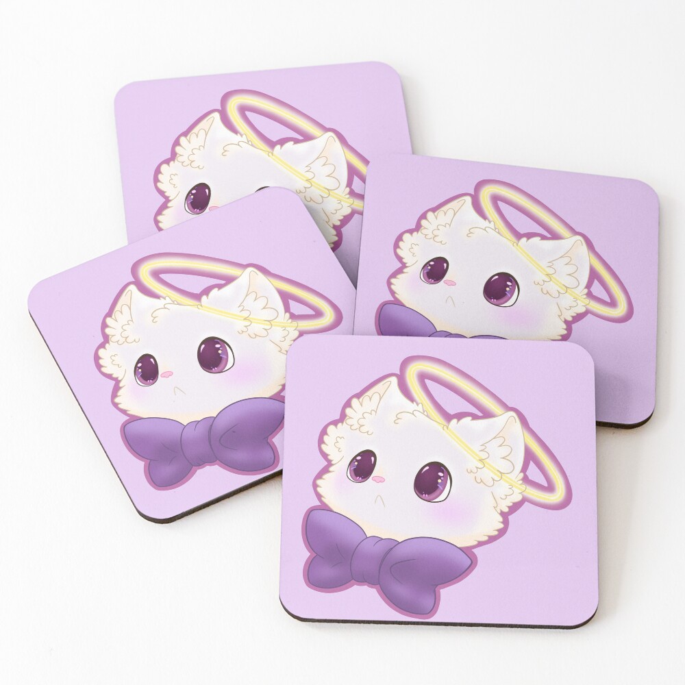 "Angel Cat" Sticker for Sale by ChocolateCrow | Redbubble