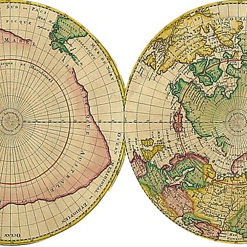 "Top view of world map" Sticker for Sale by GiDecoHut | Redbubble