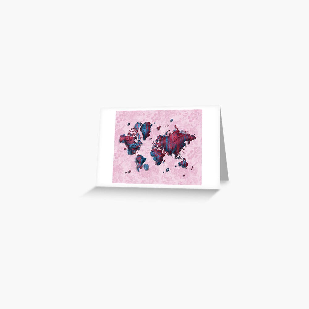"world map" Greeting Card for Sale by BekimART | Redbubble