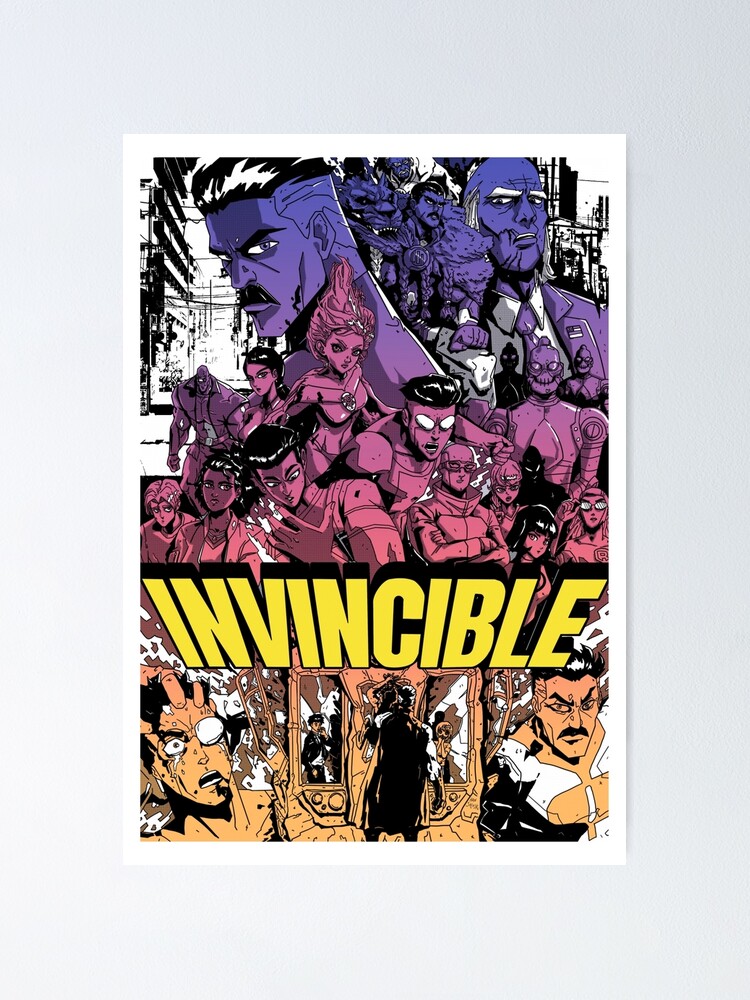 "Invincible Gradient Variant" Poster for Sale by hansoloski | Redbubble