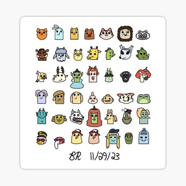 "Kiff Headshots" Sticker for Sale by SuperYoshiFan02 | Redbubble