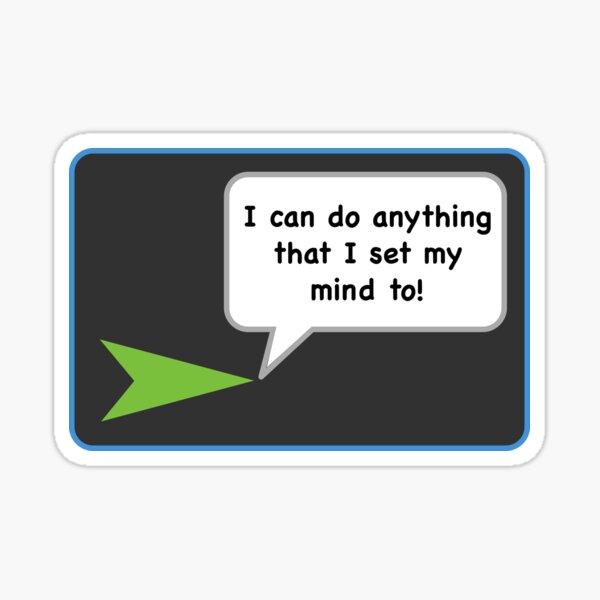 "Block-based Coding Sprite: I Can Do Anything" Sticker for Sale by ...